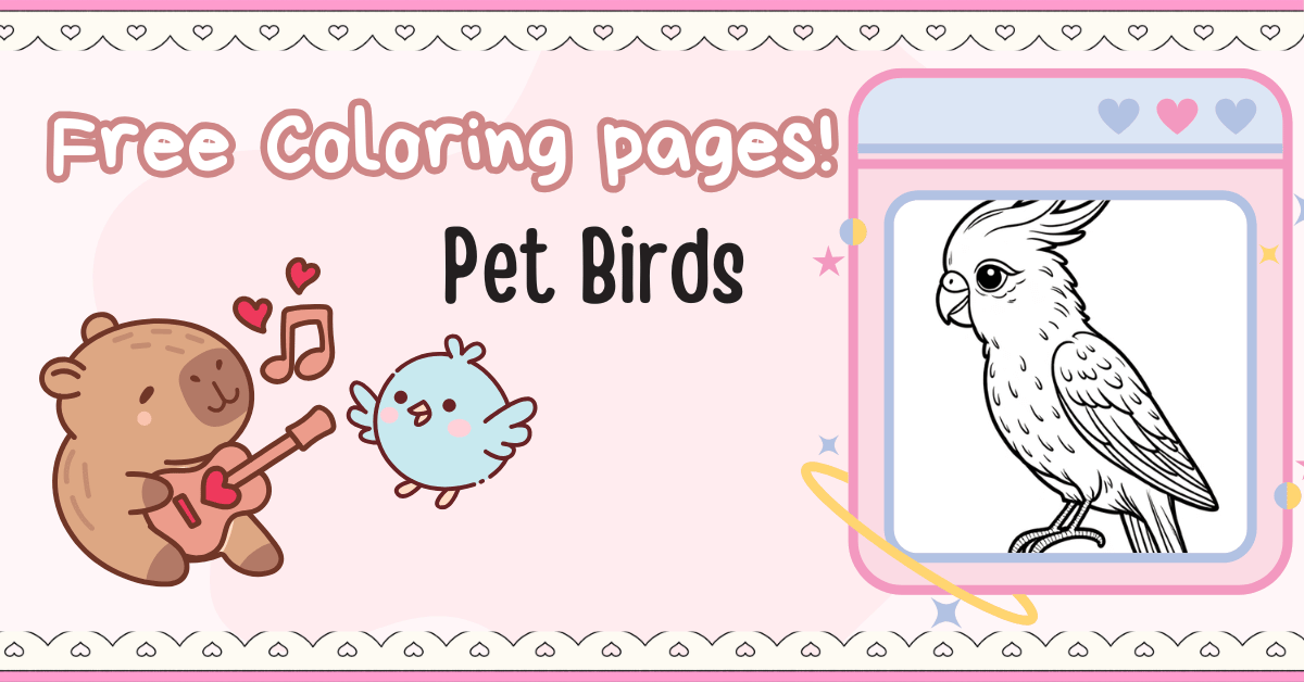 Celebrate National Pet Bird Day with Free Coloring Pages! | ColorAria