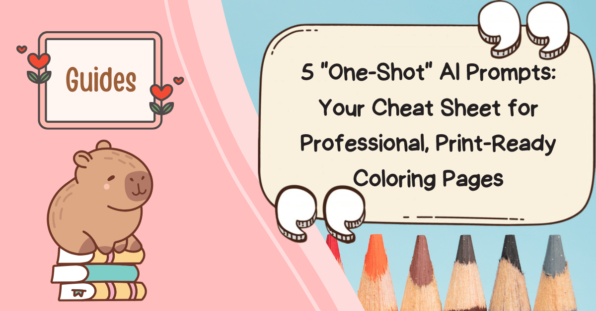 5 "One-Shot" AI Prompts: Your Cheat Sheet for Professional, Print-Ready ...
