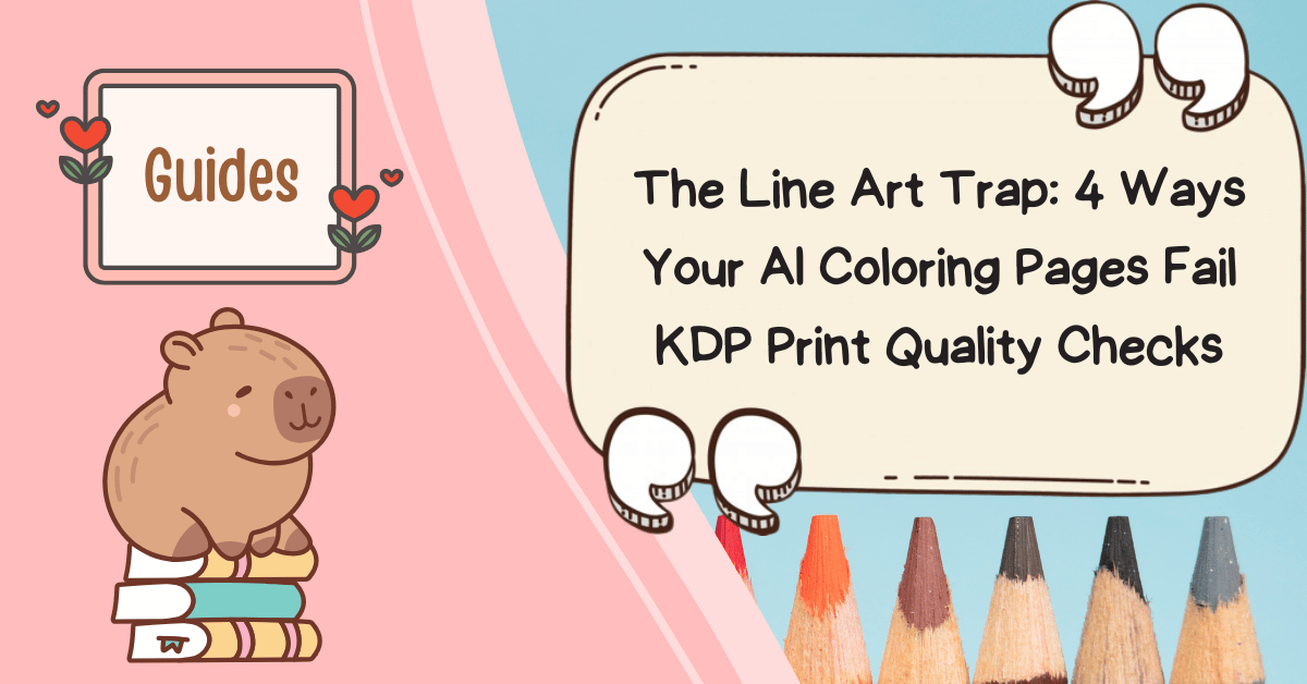 The Line Art Trap: 4 Ways Your AI Coloring Pages Fail KDP Print Quality ...